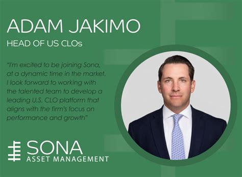 Sona Is Excited To Welcome Adam Jakimo To The Team As Head Of Us Clos