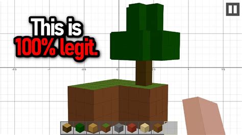 Playing Minecraft On A Graph Youtube