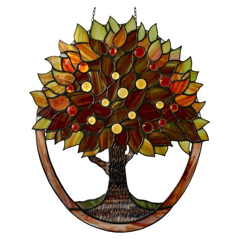 Flower Motif Stained Glass Panels At 1stdibs