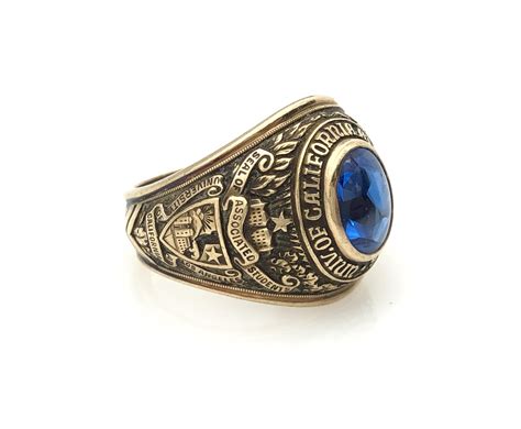 Sold Price 10k Yellow Gold Topaz Ucla Class Ring Invalid Date Mst