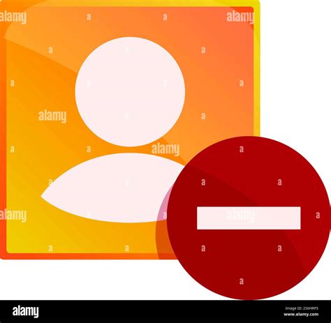 Delete User Account Icon Cartoon Of Delete User Account Vector Icon For Web Design Isolated On