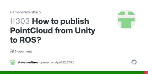how to publish pointcloud from unity to ros · issue 303 · siemens ros