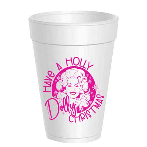 Have A Holly Dolly Christmas 25 Pack Sassy Cups Llc