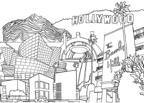 Los Angeles Coloring Pages