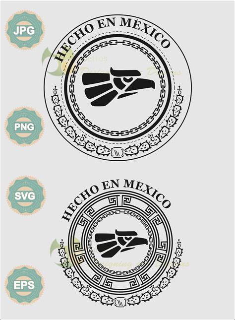 Made In Mexico 2 Logos Hecho En Mexico Logo Svg Png Photoshop Png