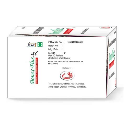 Bonex Plus Box Of 1 20x 10s Tab At ₹ 999box Ayurvedic Bone Heal