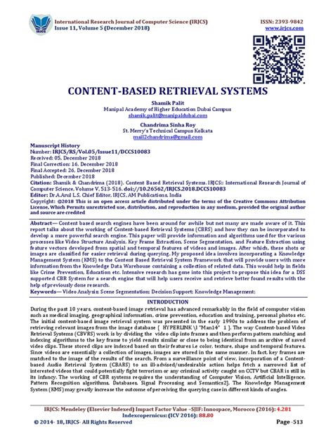 Content Based Retrieval Systems Pdf Information Retrieval Image