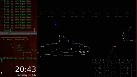 Asciiquarium In Ubuntu 1604lts Youtube