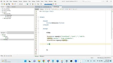 Php Crud Operation Retrieveread Data From To Database Youtube