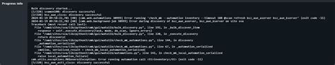bulk discovery wato error meldungen deutsch checkmk community