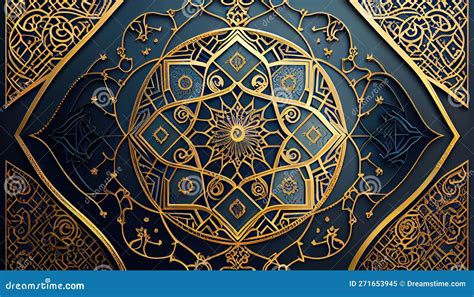 Mesmerizing Islamic Geometric Patterns Seamless Vector Illustration In Rich Colors For