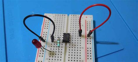Breadboard Blinking Led Project Hobby Electronic Soldering And