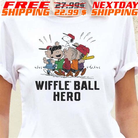 Peanuts X Wiffle Ball Hero Shirt • Picturestees Clothing Llc