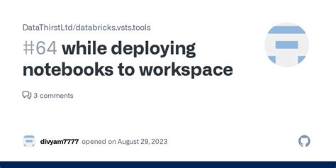 While Deploying Notebooks To Workspace · Issue 64 · Datathirstltd