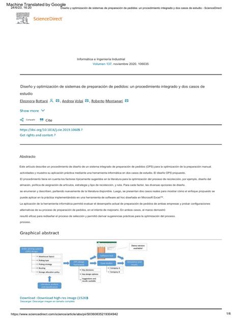 Design And Optimization Of Order Picking Systems An Integrated