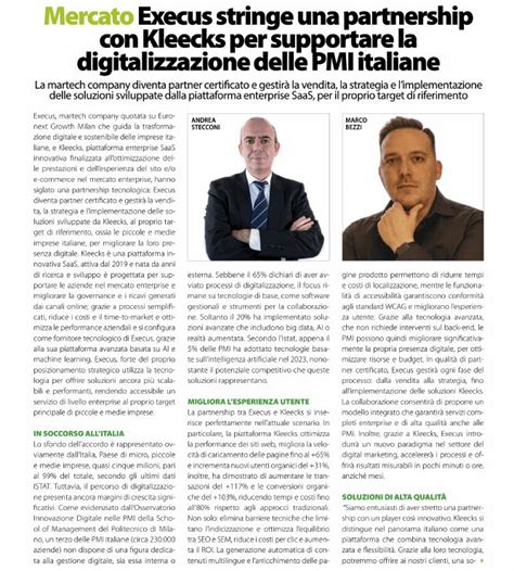 Partnership Kleecks Tranformation Performance Growth Kleecks