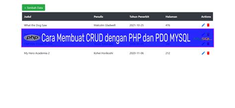 Cara Membuat Crud Dengan Php Dan Pdo Mysql Leravio