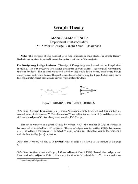 Basic Graph Theory Pdf Pdf Vertex Graph Theory Graph Theory