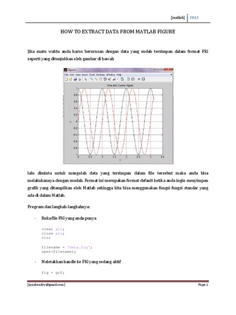 How To Extract Data From Matlab Figure Pdf