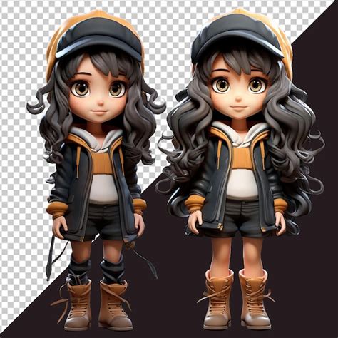 Premium Psd Cute Animated Characters Png