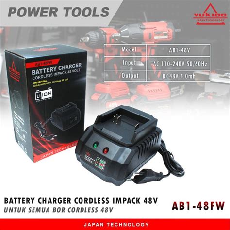 Promo Charger Baterai Bor 48v Charge Mesin Bor Portable Batray Cas 12