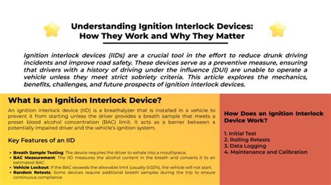 Understanding Ignition Interlock Devices How They Work And Why They Matter Sensor One Stop