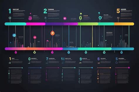 Premium Photo Business Data Visualization Timeline Infographic Icons