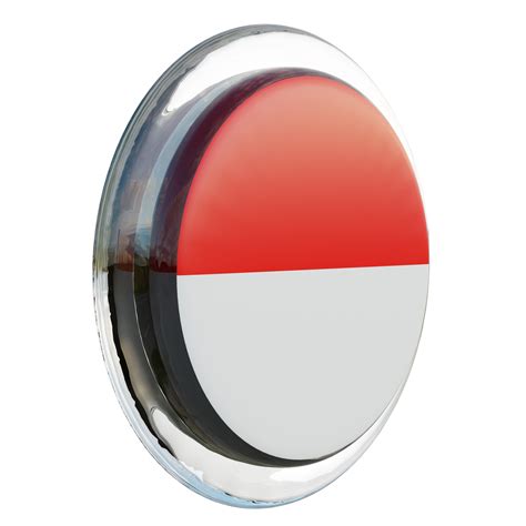 Indonesia Left View 3d Textured Glossy Circle Flag 10869440 Png