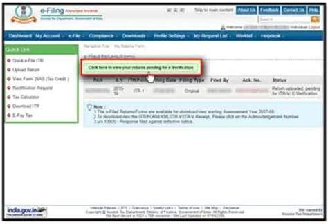 E Verification ITR How To E Verify ITR