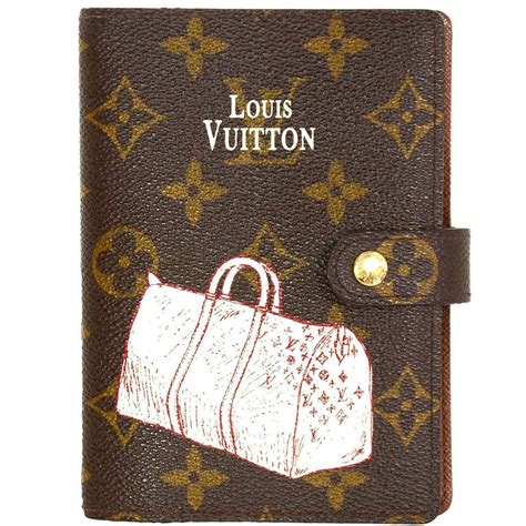 Louis Vuitton Monogram Small Ring Agenda Cover Wpainted Keepall At 1stdibs