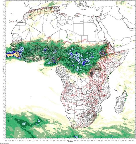 Malaria Early Warning System Precipitation Map