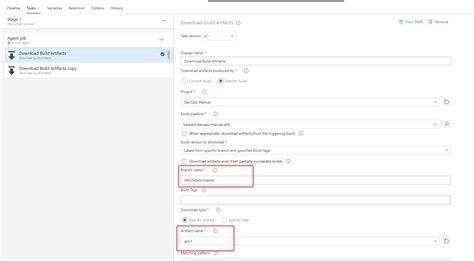 Azure How To Use Multiple Artifacts Targeting Different Branches To Run On Single Stage In