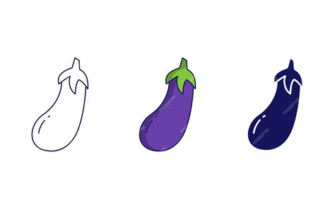 Premium Vector Eggplant Vector Icon