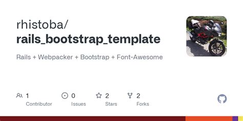Github Rhistobarailsbootstraptemplate Rails Webpacker Bootstrap Font Awesome