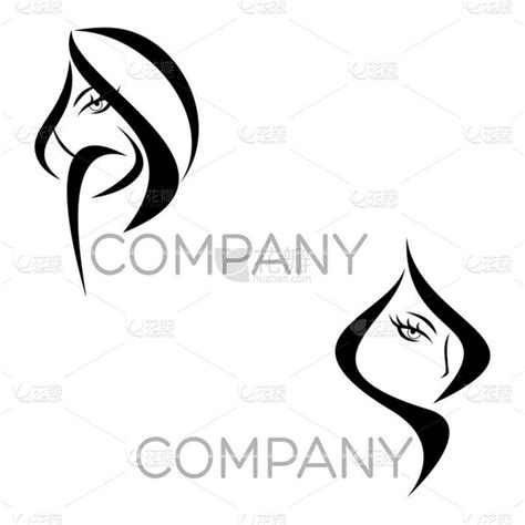 示例矢量女人标志