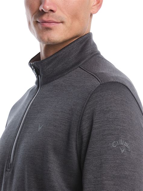 Mens Fleece Quarter Zip Golf Base Layer Callaway Apparel