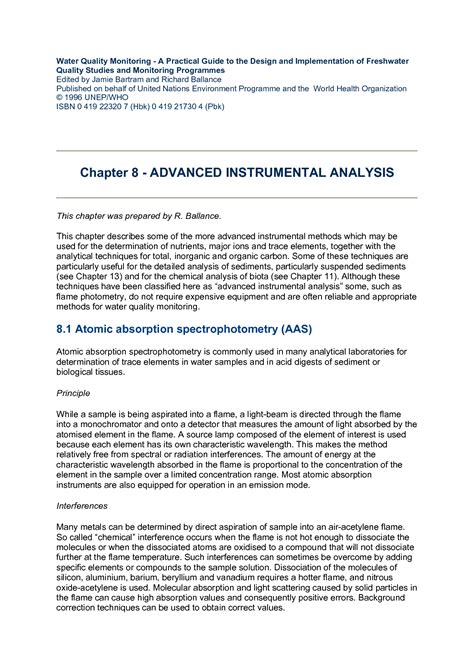 Solution Advance Instrumental Analysis Studypool
