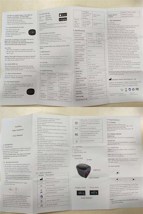 Oxyring Continuous Oxygen Monitor Bluetooth Pulse Nepal Ubuy