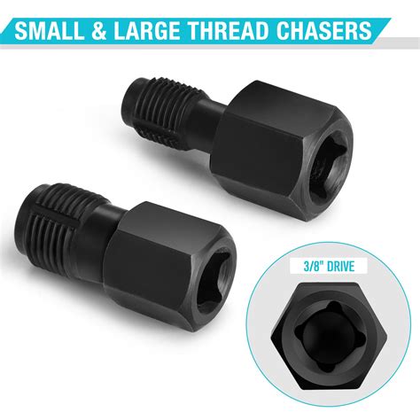 Duratech 5pcs O2 Oxygen Sensor Socket Thread Chaser Set
