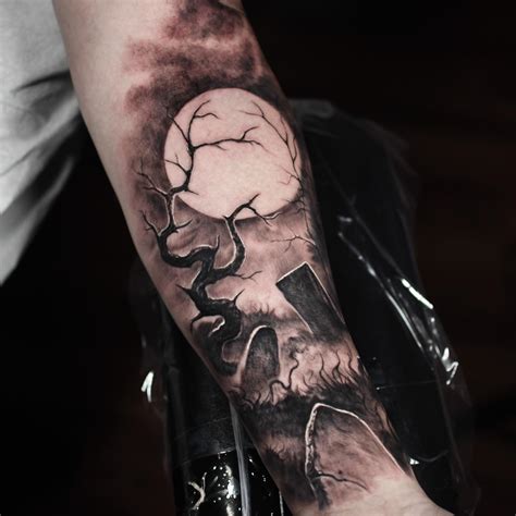 Graveyard Arm Tattoos