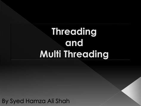 Threading And Multi Threading In Java Pptx