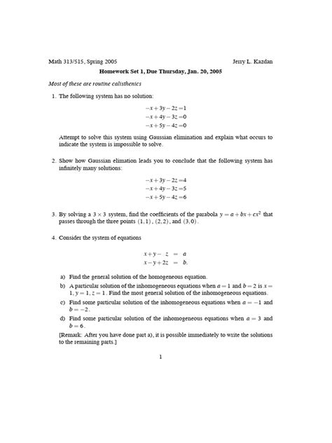 2 Math Upenn Edu Kazdan313s05hwhw1 Pdf Rotation Matrix Mathematics