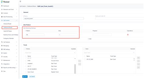 the recommended solution for connect yeastar pbx and third party pbx