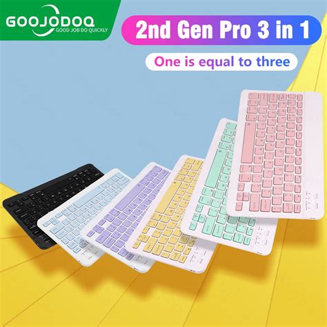 【new】goojodoq 2nd Gen Pro 10 Inch 3 In 1 Wireless Bluetooth Keyboard Shopee Malaysia