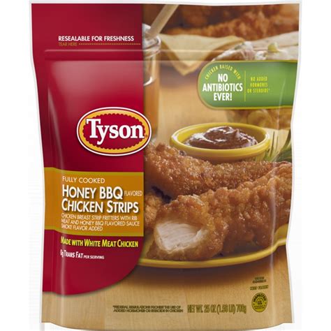 Tyson® Fully Cooked Honey Bbq Chicken Strips Frozen 1source