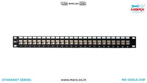 24 Port Patch Panel Cat 6a STP Loaded At 17300 Piece Chintadripet Chennai ID