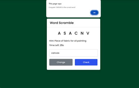 Word Scramble Game In Vanillajs With Source Code Sourcecodester