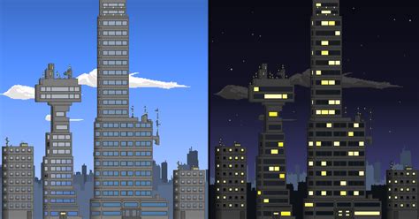 Sidescroller City Scapes 2d Environments Unity Asset Store