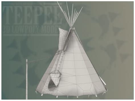 3d Teepee Model Turbosquid 1189807