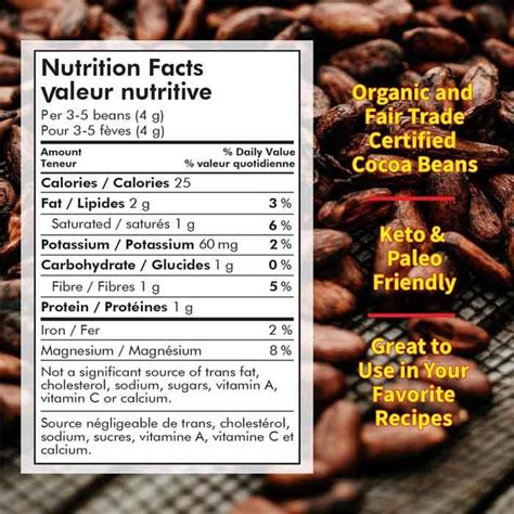 Ecoideas Organic Fermented Cocoa Beans 227g Plantx Canada